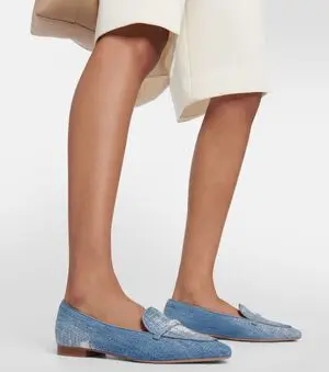 MALONE SOULIERS Bruni Denim Loafers