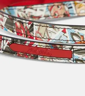 CHRISTIAN LOUBOUTIN Loubileash Printed Leather Dog Leash