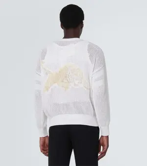 Amiri Cotton Sweater - White