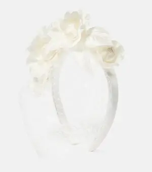 JENNIFER BEHR Bridal Camelia Headband - White