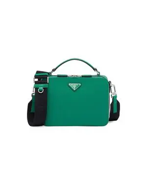 Prada Medium Brique Saffiano Leather Bag Green