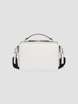 Prada Brique Saffiano Leather Bag - White