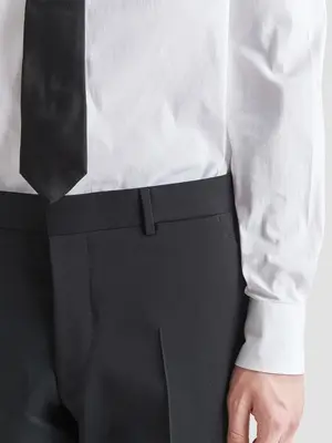 Prada Single Breasted Wool And Mohair Suit - Black