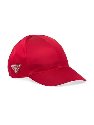 Prada Re-Nylon Baseball Cap Red