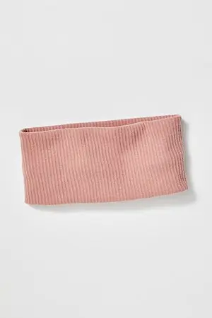 Free People Ribbed Headband - Berry Pink