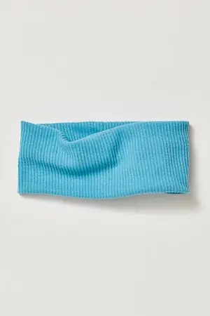 Free People Ribbed Headband Deep Blue