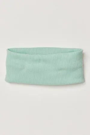 Free People Ribbed Headband Seafoam