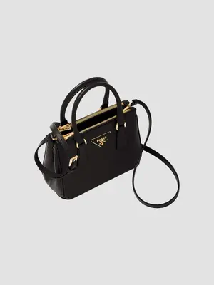 Prada Galleria Saffiano Leather Mini Bag - Black