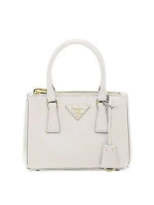 Prada Galleria Saffiano Leather Mini Bag - White