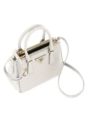 Prada Galleria Saffiano Leather Mini Bag - White