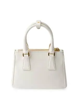 Prada Galleria Saffiano Leather Mini Bag - White