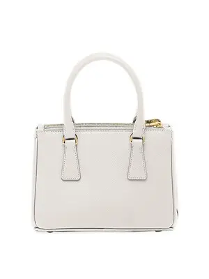 Prada Galleria Saffiano Leather Mini Bag - White
