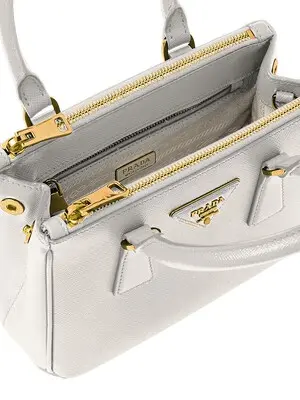 Prada Galleria Saffiano Leather Mini Bag - White