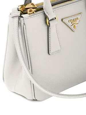 Prada Galleria Saffiano Leather Mini Bag - White