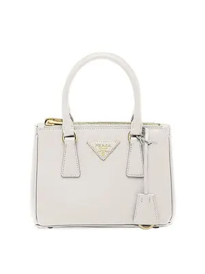 Prada Galleria Saffiano Leather Mini Bag - White