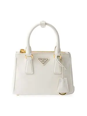 Prada Galleria Saffiano Leather Mini Bag - White