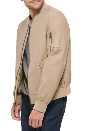 LEVI'S Varsity Faux Leather Bomber Jacket