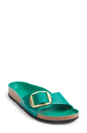 BIRKENSTOCK Madrid Big Buckle Slide Sandal Digital Green