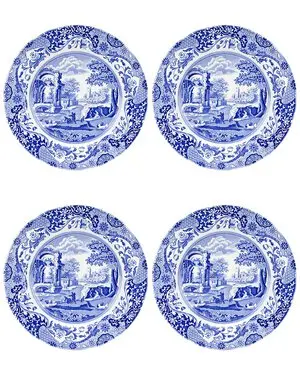 SPODE Spode Set Of 4 Italian Dinner Plates - Blue