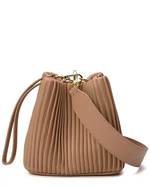 TIFFANY & FRED Tiffany & Fred Paris Pleated Leather Shoulder Bag - Nocolor