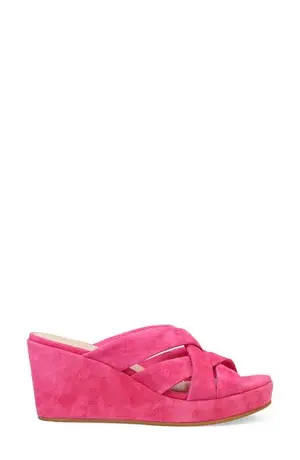 Pelle Moda Wilona Platform Wedge Slides