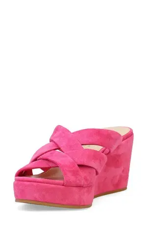 Pelle Moda Wilona Platform Wedge Slides