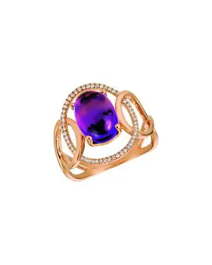 Le Vian® Le Vian 14K Strawberry Gold 3.08 Ct. Tw. Amethyst Ring - Nocolor