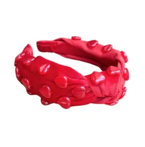 HEADBANDS OF HOPE Stone Quartz Knot Headband - Red