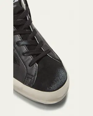 GOLDEN GOOSE Super-star Leather Glitter Low-top Sneakers