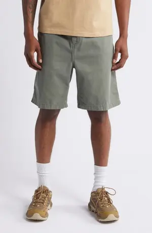 Carhartt Work In Progress Flint Organic Cotton Twill Shorts Park Garment Dyed