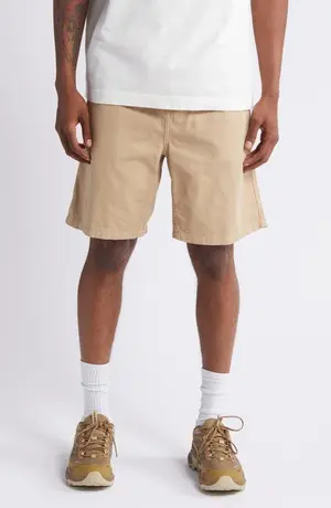 Carhartt Work In Progress Flint Organic Cotton Twill Shorts - Wall Garment Dyed