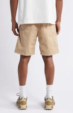 Carhartt Work In Progress Flint Organic Cotton Twill Shorts - Wall Garment Dyed