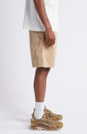 Carhartt Work In Progress Flint Organic Cotton Twill Shorts - Wall Garment Dyed