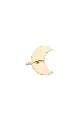 Bony Levy 14k Gold Moon Stud Earrings - 14k Yellow Gold