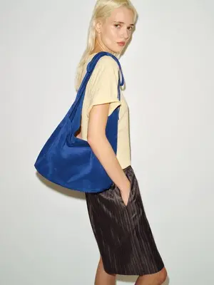 REFORMATION Vittoria Tote Bag - Blue