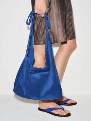 REFORMATION Vittoria Tote Bag - Blue