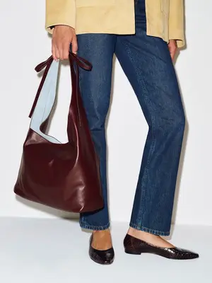 REFORMATION Vittoria Tote Bag - Red