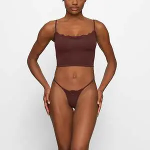 SKIMS Fits Everybody Corded Lace Cami Cocoa
