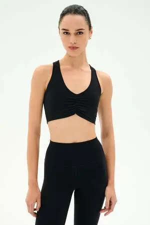Splits59 Airweight Bra With Ruching - Black