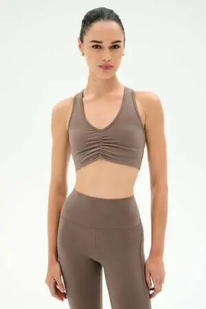 Splits59 Airweight Bra With Ruching - Lentil
