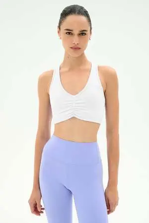Splits59 Airweight Bra With Ruching - White