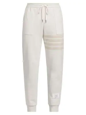 Thom Browne Men's 4-Bar Cotton Sweatpants - Natural White  Natural White
