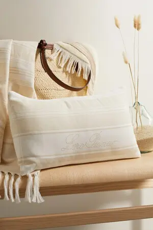 Loro Piana Portofino Cotton-jacquard Beach Pillow