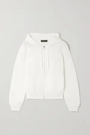 Loro Piana Open-knit Cotton Hoodie