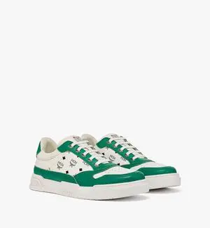 Mcm Skyward Low-top Sneakers In Visetos Bosphorus