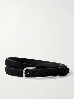 TOTEME Suede Belt - Black