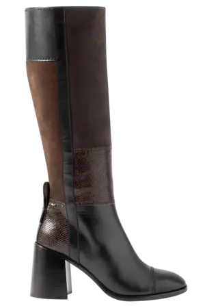 See By Chloé Irine Patchwork Knee Boots