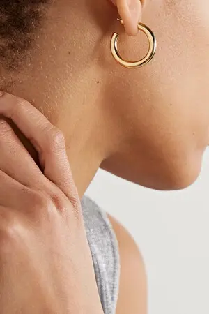 JENNIFER FISHER Lilly Huggies -plated Hoop Earrings