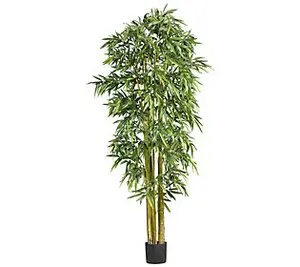 NEARLY NATURAL 7' Biggy Style Bamboo Silk Tree By - One-color