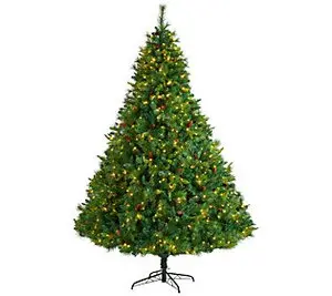 NEARLY NATURAL 8-ft West Virginia Mixed Pine Ch Ristmas Tree - One-color